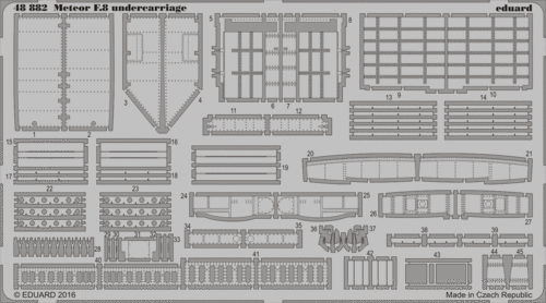 Eduard 48882 Meteor F.8 undercarriage AIRFIX 09182