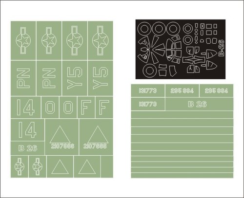 Montex MM72140 B-26B/C Marauder Hasegawa E26