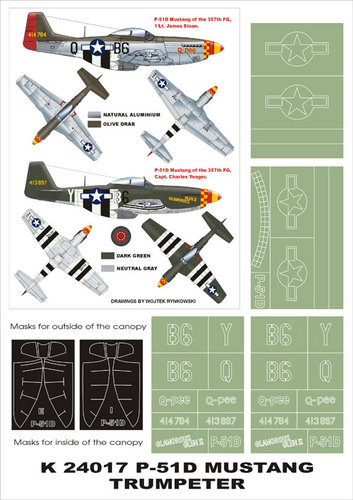 Montex K24017 P-51D Mustang Trumpeter