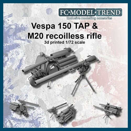 FC ModelTrend 72536 Vespa 150 TAP And M20 Recoilless Rifle