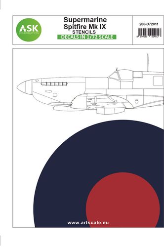 Art Scale Kit D72011 Spitfire Mk.IX c/e - STENCILS