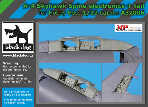 Black Dog A32006 A -4 Skyhawk Spine Electronic And Tail (For Hobby Boss)