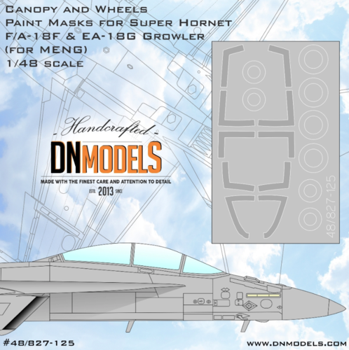 DN Models 48-827-125 Super Hornet Canopy & Wheels F/A-18F & EA-18G Growler