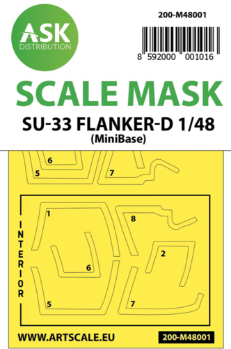 Art Scale Kit M48001 Su-33 Flanker D double-sided