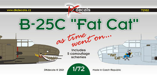 DKdecals 72102 B-25C Fat Cat