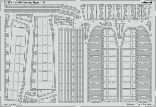 Eduard 32479 Yak-9K landing flaps ICM
