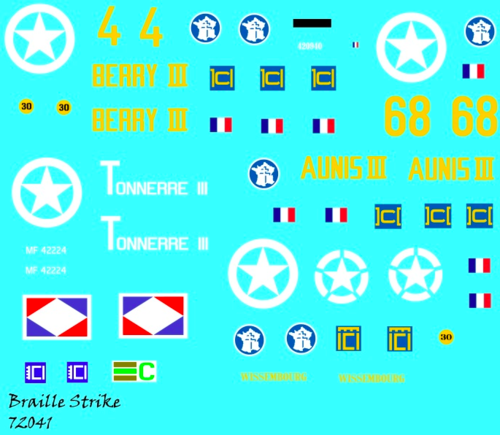 Braille Strike 72041 M4A1E9 Sherman French
