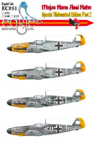 Eagle Editions D51-32 Major Hans "Assi" Hahn Part 2, Bf 109 F