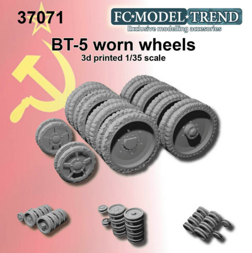 FC ModelTrend 37071 Worn wheels for BT-5