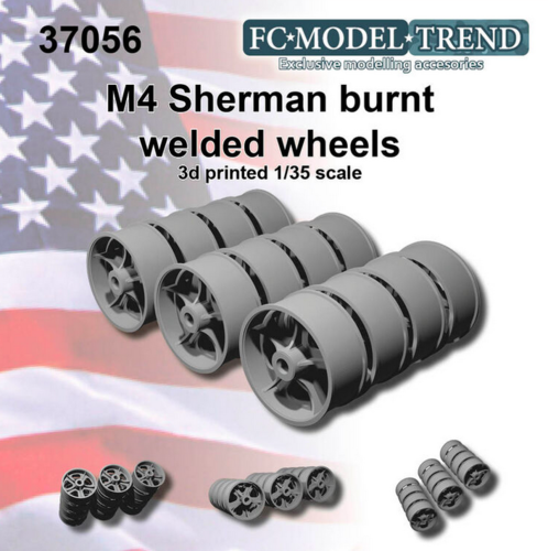 FC ModelTrend 37056 M4 Sherman early burnt wheels