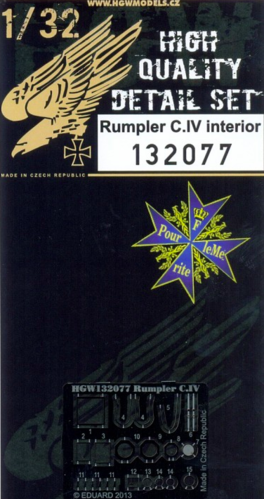 HGW Models 132077 Rumpler C.IV - Interior
