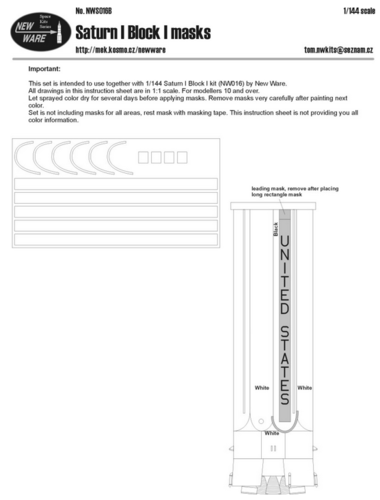 New Ware S016B Saturn I Block I