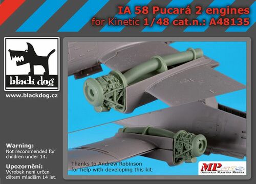 Black Dog A48135 IA 58 Pucará 2 engines for Kinetic