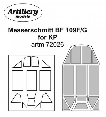 ARTILLERY Models 72026 Messerschmidt BF 109F/G for KP