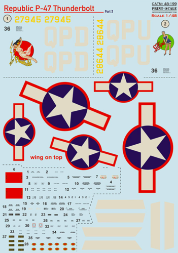 Print Scale 48-199 Republic P-47 D Part 3