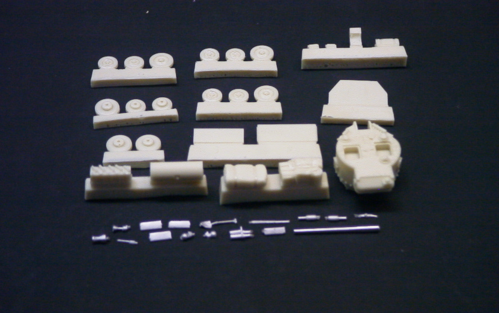 MR Modellbau 72081 Valentine Mk.X/XI turret & roadwheels