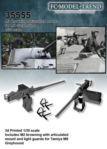 FC ModelTrend 35555 M2 Browning articulated mount for M8 greyhound