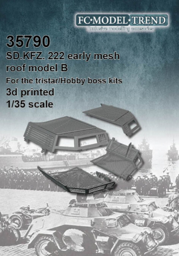 FC ModelTrend 35790 Sd.Kfz. 222 early mesh roof, model B