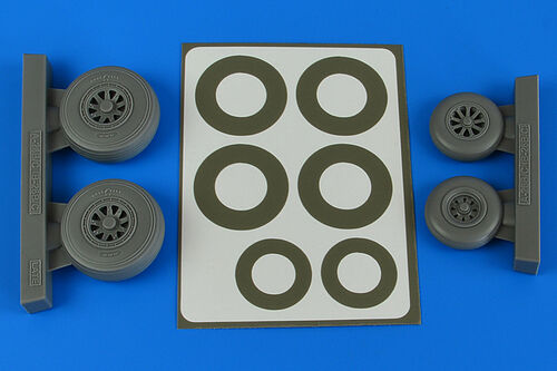 Aires 4843 A-26B/C (B-26B/C) Invader wheels & paint masks late ICM