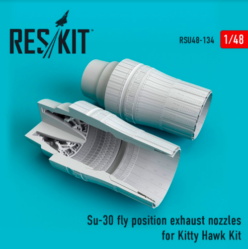 DISCONTINUED RES/KIT U48-0134 Su-30 fly positionexhaust nozzles for Kitty Hawk Kit