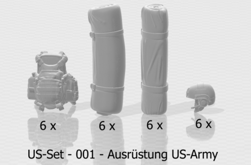 Germania-Figuren 72-CW-2605 US Army Equipment