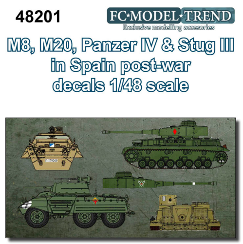FC ModelTrend 48201 Panzer IV, Stug III, M8 y M20 in Spain