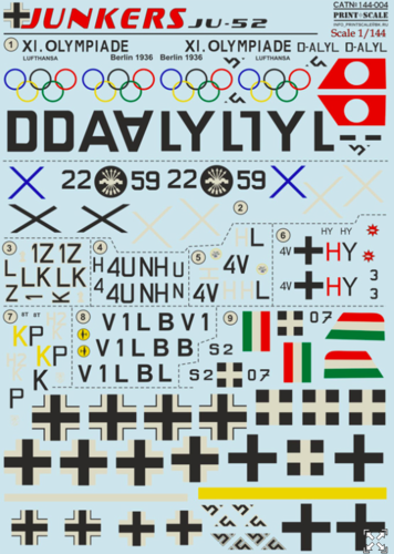 Print Scale 144-004 Junkers Ju-52