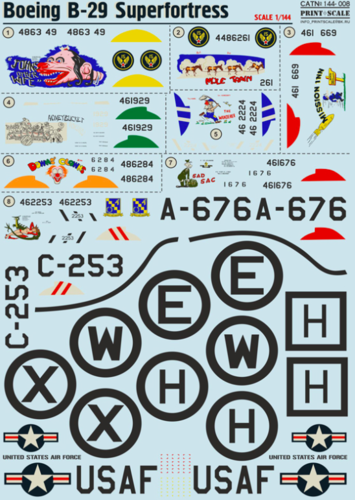 Print Scale 144-008 Boeing B-29 Superfortress