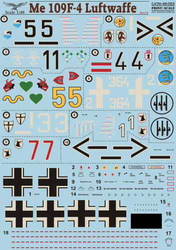 Print Scale 48-053 Me 109 F-4 Luftwaffe Part 2