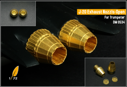 Dream Model DM0534 Exhaust nozzles for PLAAF J-20