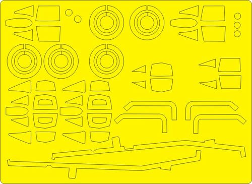 New Ware AM0780 MiG-25 RU ADVANCED kabuli masks for ICM