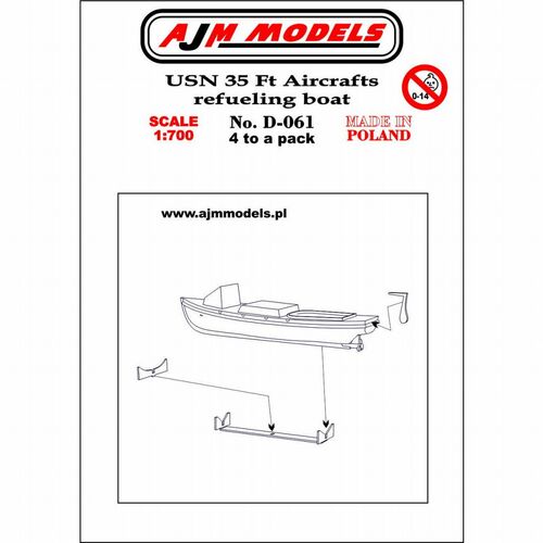 AJM Models D-061 USN 35 Ft Aircrafts refueling boat