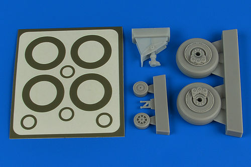 Aires 4793 A-1H Skyraider wheels & paint masks Plastic Bag (TAMIYA)