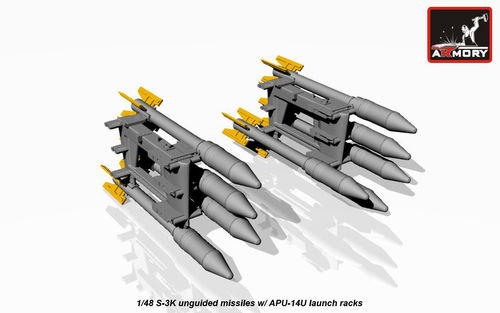 DISCONTINUED Armory Models Group ACA4814 S-3K unguided missiles w/ APU-14U launcher rack