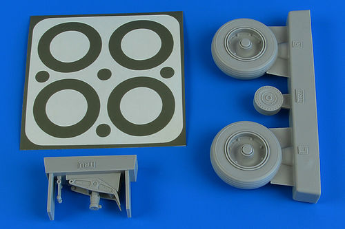 Aires 2231 A-1J Skyraider wheels & paint masks TRUMPETER