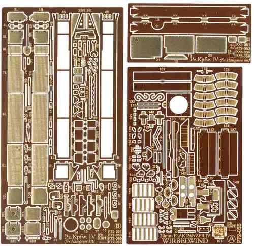 Part P72-055 Flakpanzer IV Wirbelwind Hasegawa