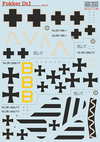 Print Scale 48-278 Fokker Dr. I Part 2