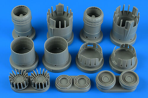 Aires 4902 SR-71A Blackbird Exhaust Nozzles - Closed (Revell)