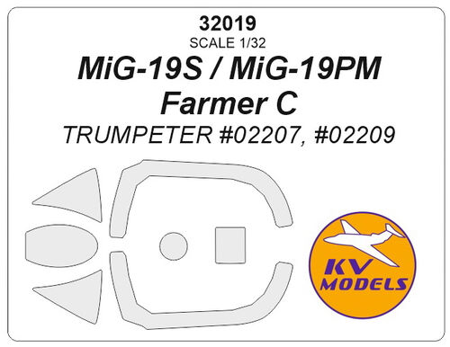 KV Models 32019 MiG-19C / MiG-19PM Farmer C (TRUMPETER #02207, #02209)