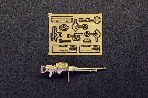 Mini World A4871 Stripped Lewis Mk I Machine Gun With A Shortened Radiator