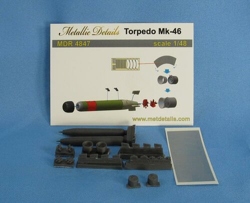Metallic Details MDR4847 US Torpedoes Mk.46 in version for aircraft (2 pcs)