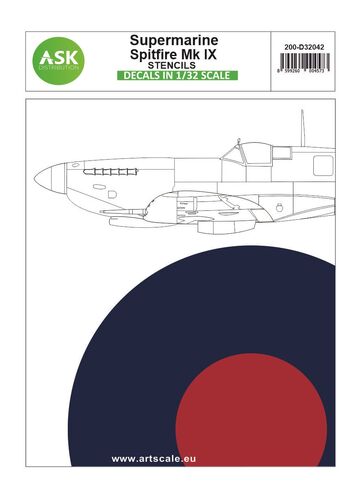 Art Scale Kit D32042 Spitfire Mk.IX - Stencils