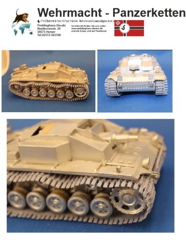 Peddinghaus-Decals 4152 Winterkette For Panzer III And Panzer IV Versions Workable