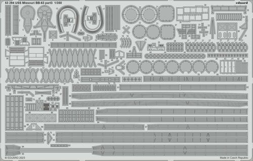 Eduard 53294 USS Missouri BB-63 part 3 HOBBY BOSS