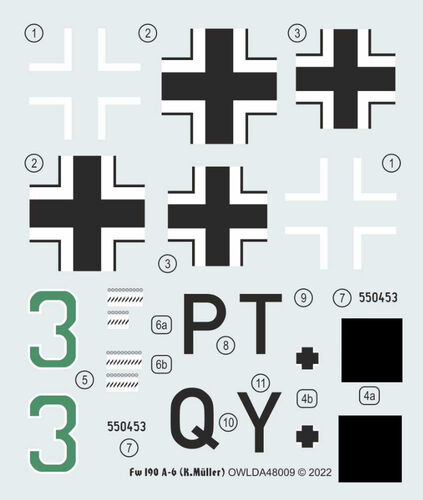 Owl Models DA48009 Fw 190 A-6 F.K. Müller