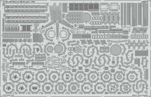 Eduard 53293 USS Missouri BB-63 part 2 HOBBY BOSS