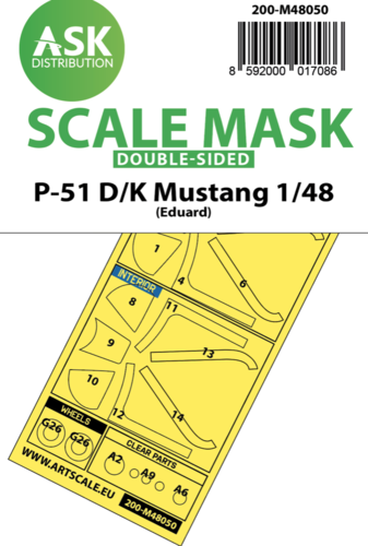 Art Scale Kit M48050 P-51D/K Mustang double-sided
