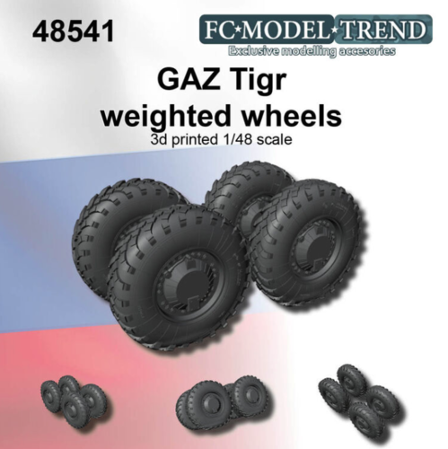 FC ModelTrend 48541 Gaz Tigr, weighted wheels