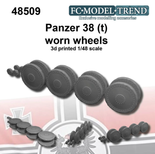 FC ModelTrend 48509 Pz. 38(t) worn wheels