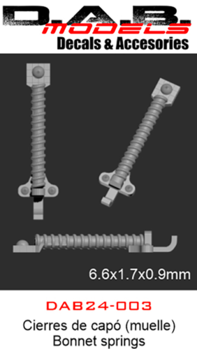 DAB Models 24-003XX Bonnet spring 30
